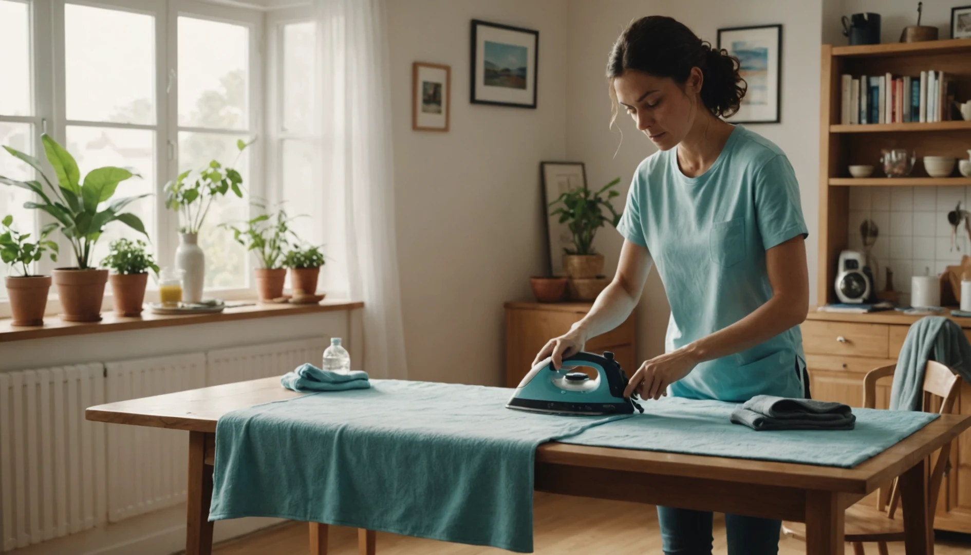 Comment repasser sans table à repasser