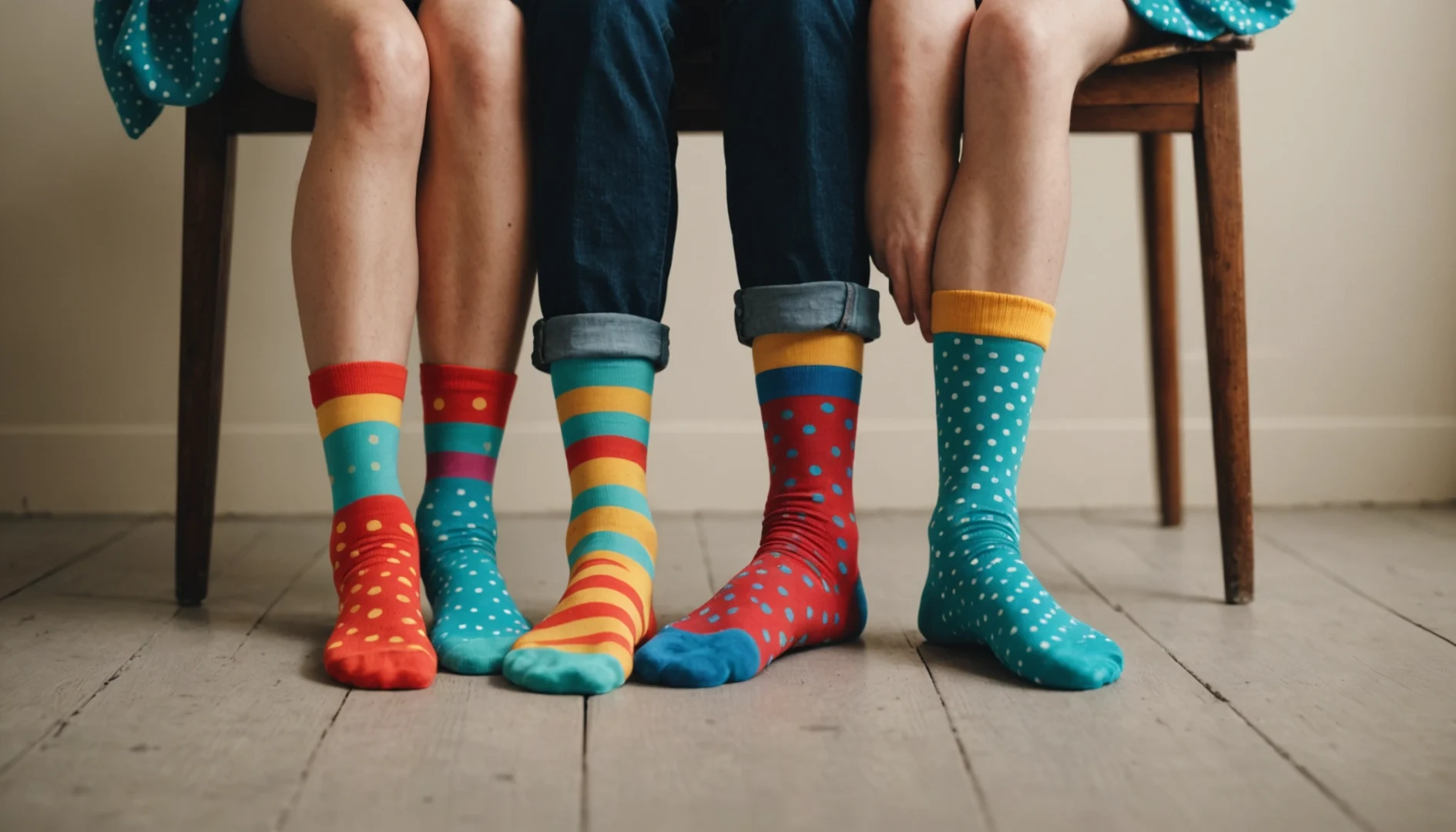 Chaussettes différentes: réinventer votre style audacieux