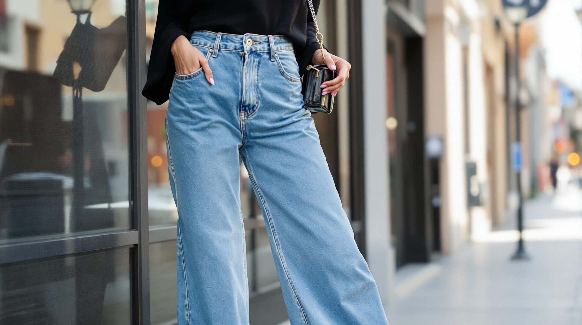 Outfit jean large femme, 8 idées pour un style tendance assuré